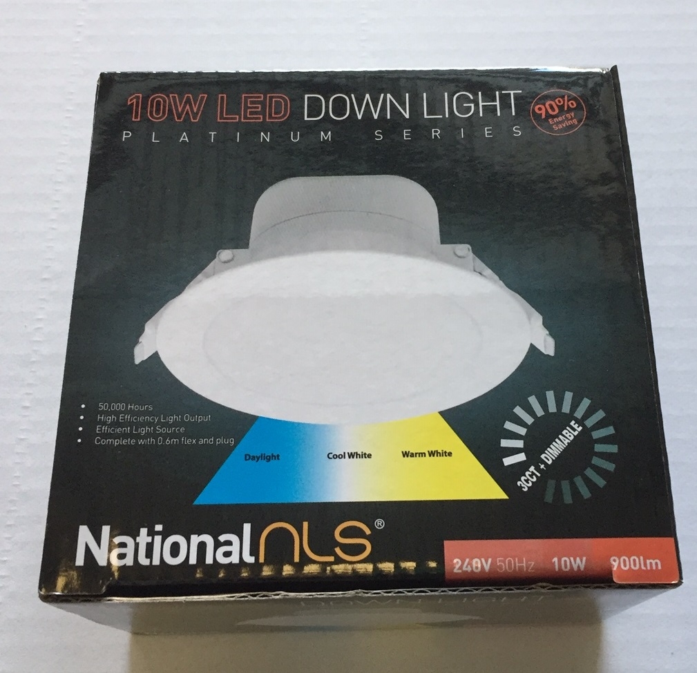 10w tri colour led dimmable downlight 90mm - Electrical Supplies Australia