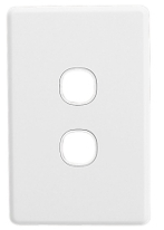 2 Gang Plate and grid - Electrical Supplies Australia