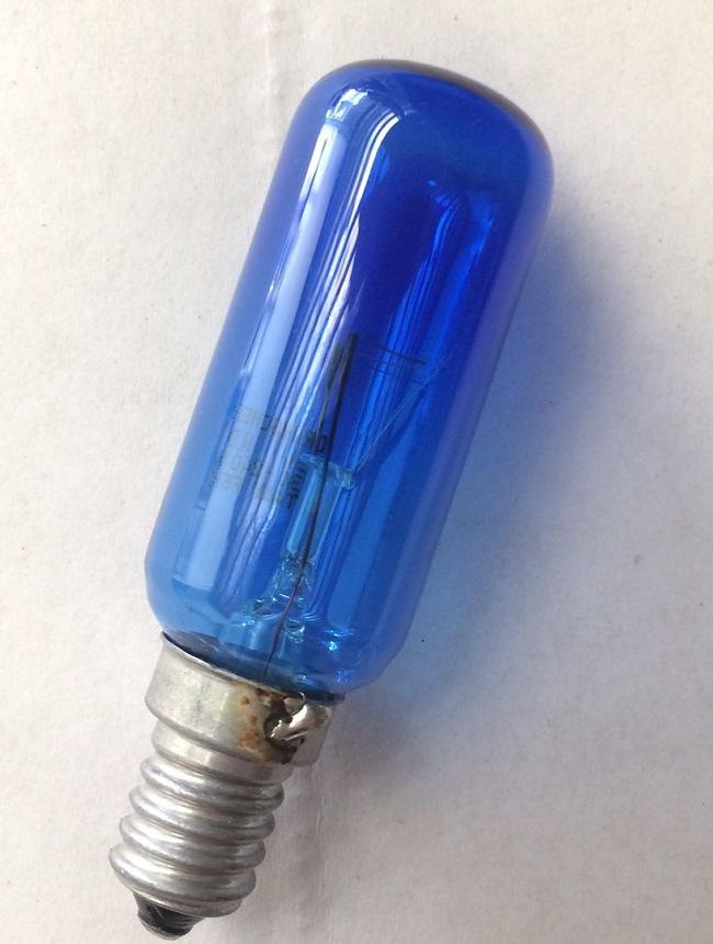 Universal E14 25W Blue Tint Fridge Freezer Lamp Light Bulb Globe ...