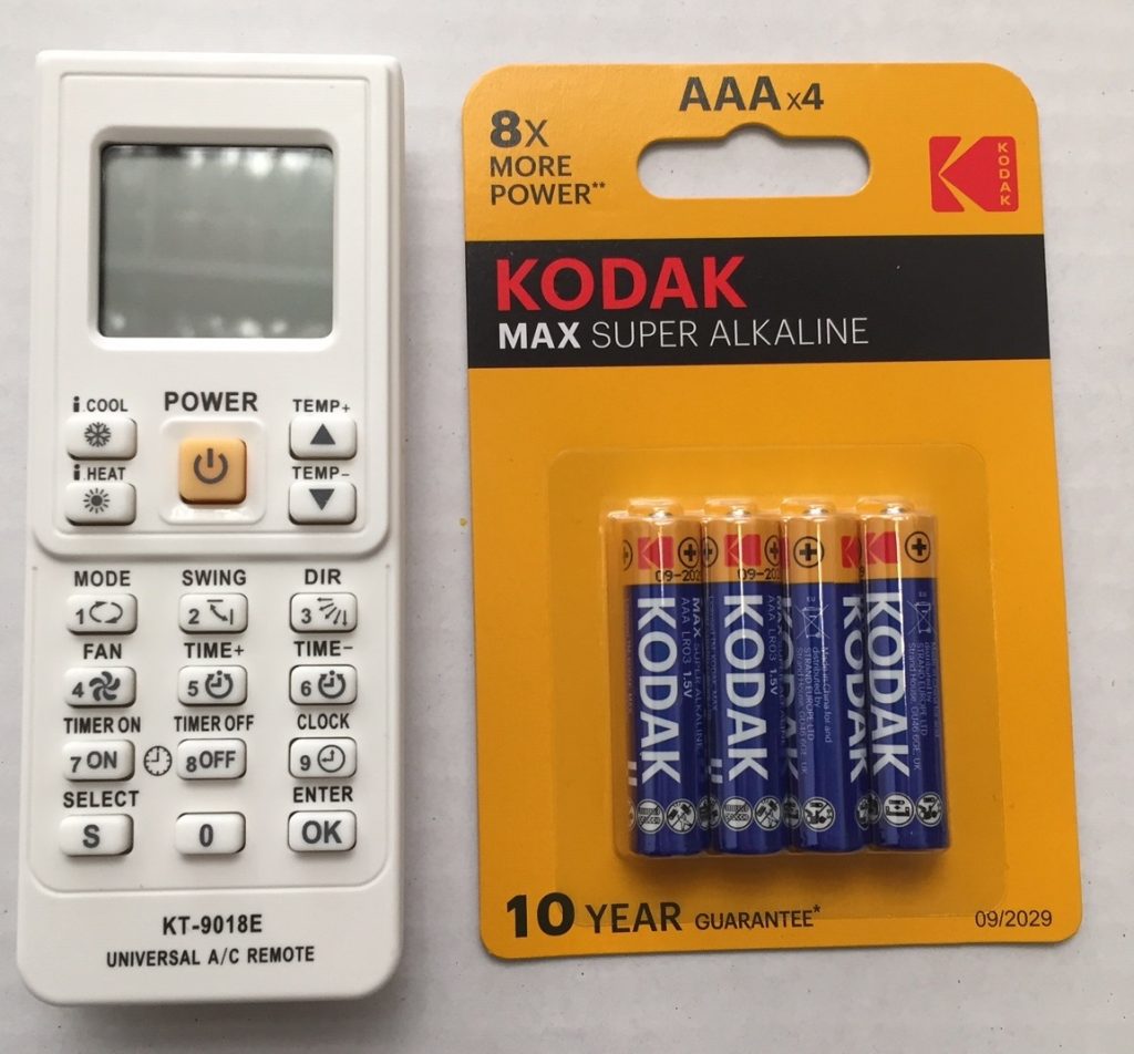 KT-9018E Universal Air Conditioner Remote Control - Electrical Supplies ...