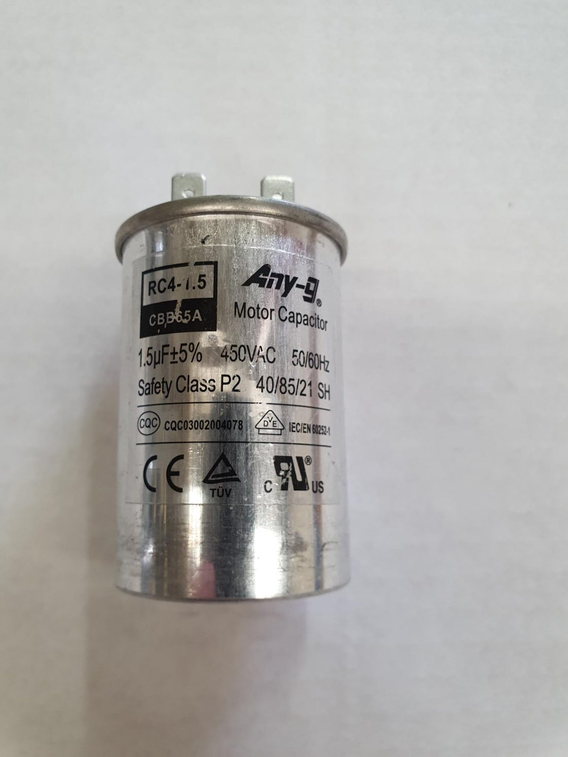 Universal 1.5 UF Metal Capacitor - Electrical Supplies Australia