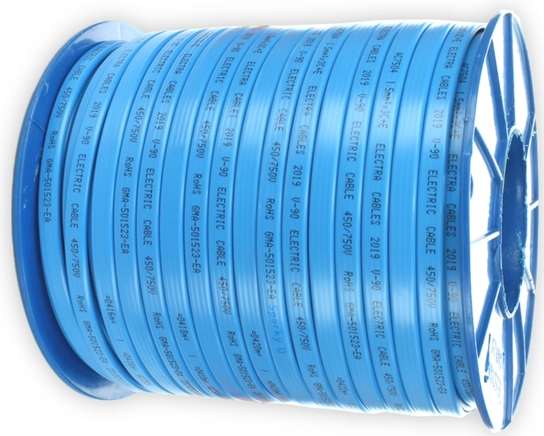 1.5mm Three Core & Earth Flat Cable PVC Blue (Air-conditioning) Per ...