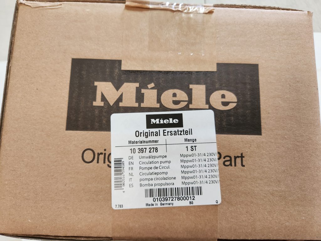 10397278 Genuine Miele Circulation Pump Assembly - Electrical Supplies ...