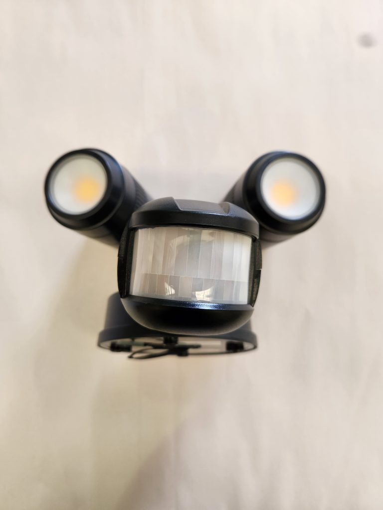 2 Light LED Colour Switch Flood Light With Sensor in Black - Electrical ...