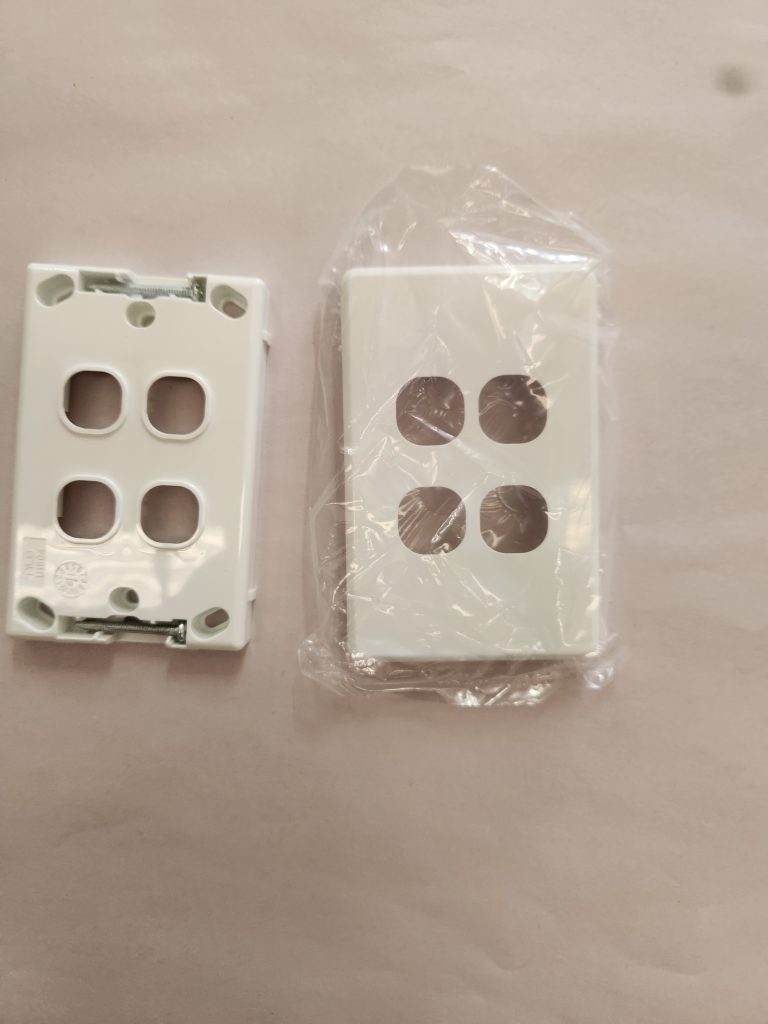 30604NLS 4 Gang Plate and Grid - Electrical Supplies Australia